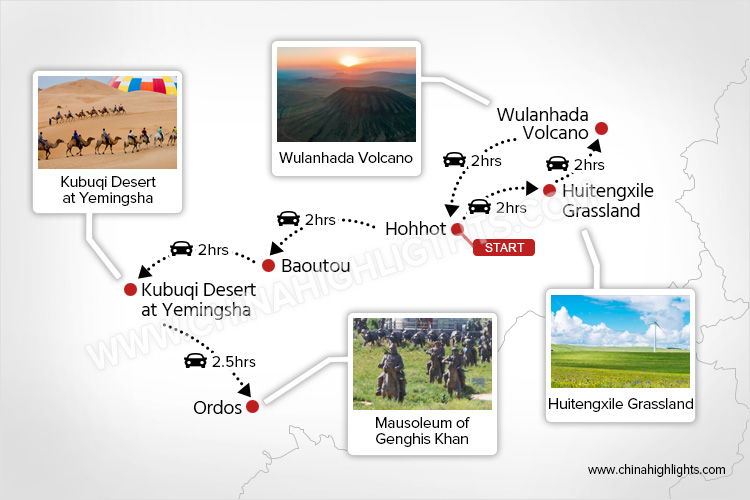 8-Day Hohhot–Ordos Core Wilds and Culture Tour
