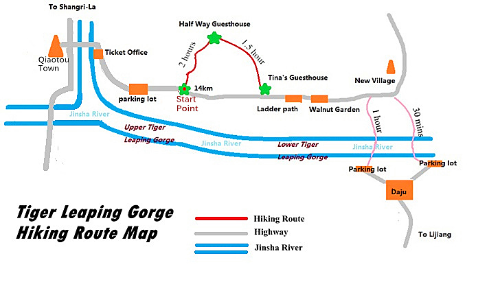 One-day Tiger Leaping Gorge Hiking Tour From Lijiang
