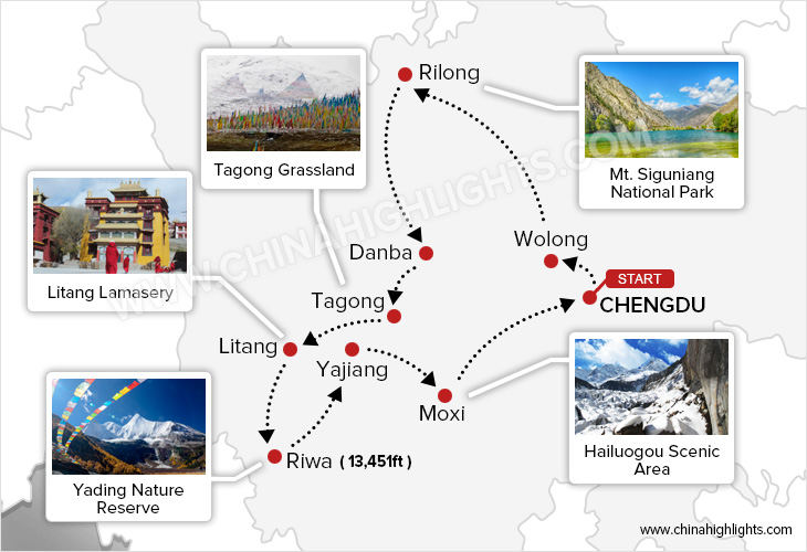 9 Days Panorama Western Sichuan Tour