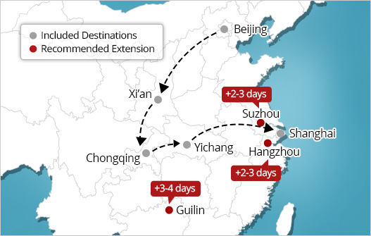 12-Day Majestic Yangtze Tour — Colorful Culture, Comfortable Cruise